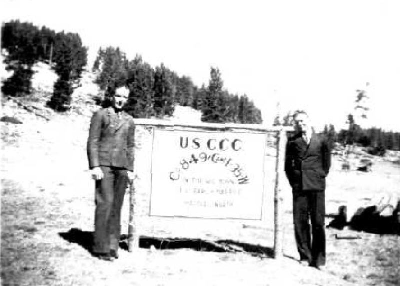 Ralph Wilcox, CCCman, Company 849, Camp P-35-WY, Ten Sleep, Wyoming ...