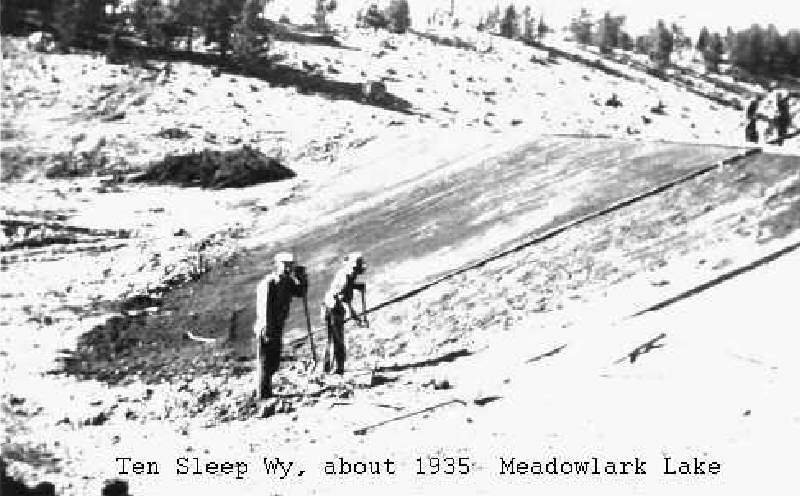 Meadowlark Lake, Ralph Wilcox, CCCman, Company 849, Camp P-35-WY, Ten ...