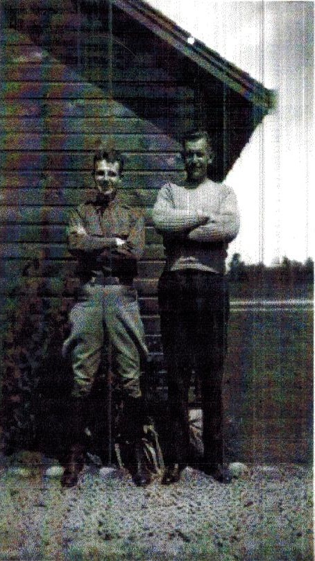 Lt. Cull, 2nd in Command (left), Clyde Gasset, Senior Foreman (right)