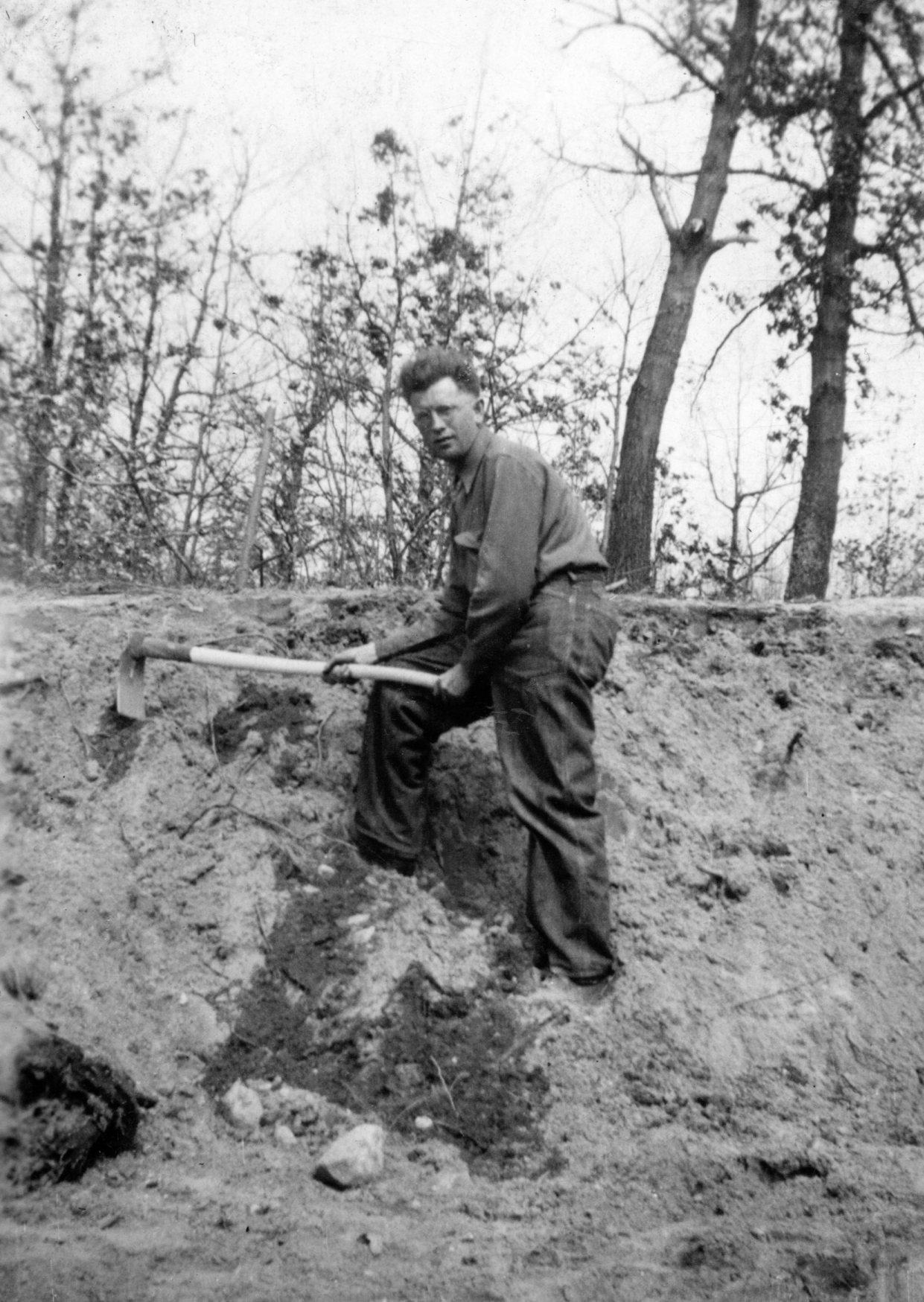 Man with Hoe/Mattock