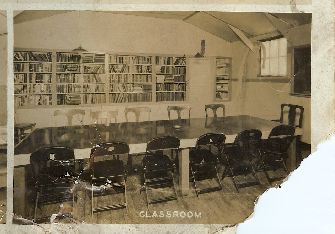 Camp Sign, Anthony Sitar on left